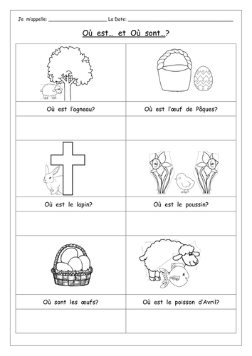 FRENCH - Easter - Joyeuses Pâques Activity Booklet - Worksheets ...