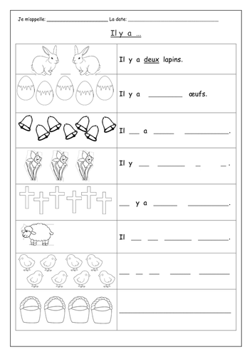 FRENCH - Easter - Joyeuses Pâques Activity Booklet - Worksheets ...