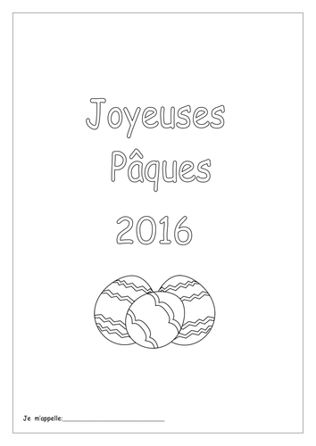 FRENCH - Easter - Joyeuses Pâques Activity Booklet - Worksheets ...