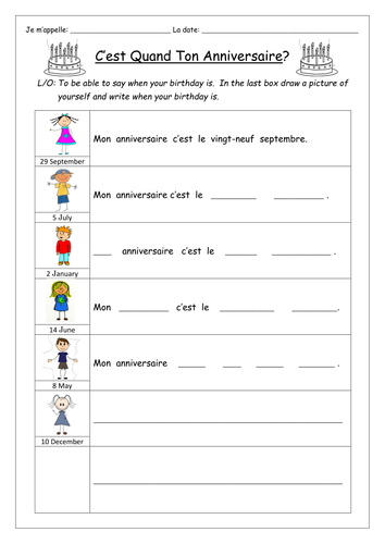 FRENCH - How old are you? - Quel âge as-tu? et C'est quand ton ...
