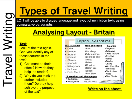 Travel Writing - Year 7 | Teaching Resources