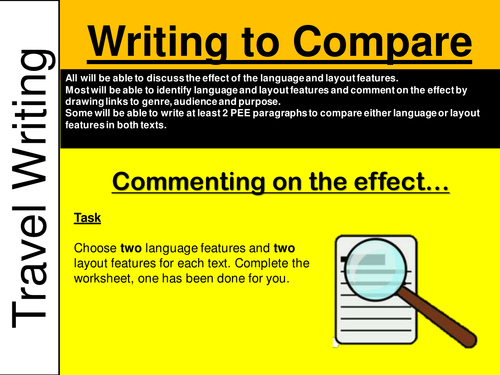 Travel Writing - Year 7 | Teaching Resources