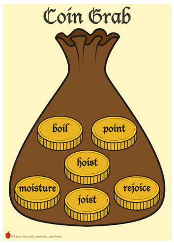 oi Phonics Game 'Coin Grab' | Teaching Resources