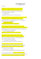 The Highwayman Poem | Teaching Resources