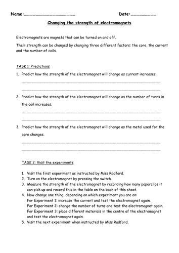 Electromagnets - NEW KS3 | Teaching Resources