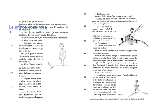 Le Petit Prince - French literary texts, analysis and study | Teaching ...