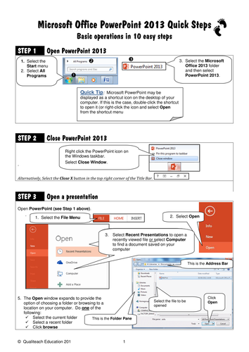 Microsoft Office 2013 Quick Steps Training Guides | Teaching Resources Microsoft Office 2013 Quick Steps Training Guides | Teaching Resources