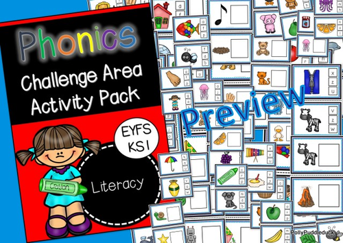 Phonics Challenge Area Activity Pack (EYFS/KS1) | Teaching Resources