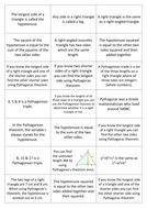 Pythagoras Theorem Maths Mastery Activity TRUE FALSE Statements ...