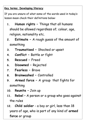 Human Rights lesson | Teaching Resources