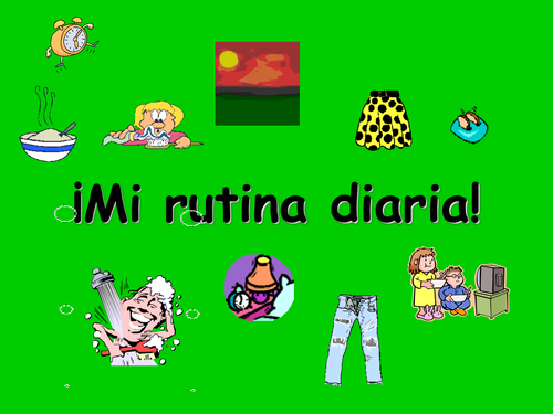 Spanish Teaching Resources. Daily Routine Reflexives PowerPoint ...