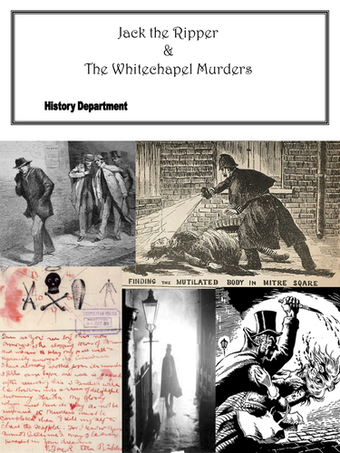 Jack the Ripper resource, activity and assessment package (15 resources ...