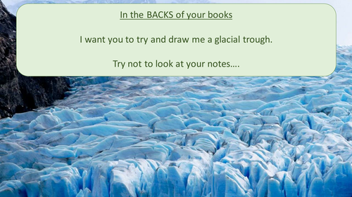 Lesson 10 & 11 - Make a Glacial model (AQA spec 8035) | Teaching Resources
