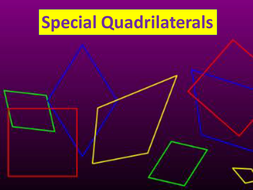 Special Quadrilaterals - Rhombus Kite Trapezium Parallelogram Rectangle ...