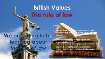 British Values: The Rule of Law | Teaching Resources