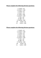 Division by 10, 100 and 1000 questions | Teaching Resources