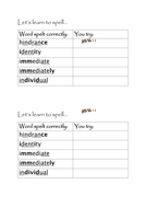 Spelling: 100 words y5&6 should spell correctly, made accessible for ...