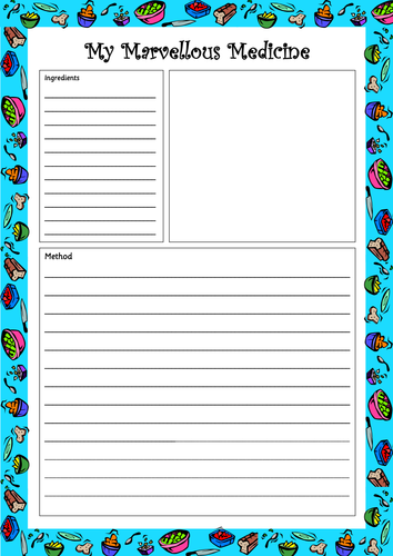 My Marvellous Medicine by julianne26 - Teaching Resources - TES