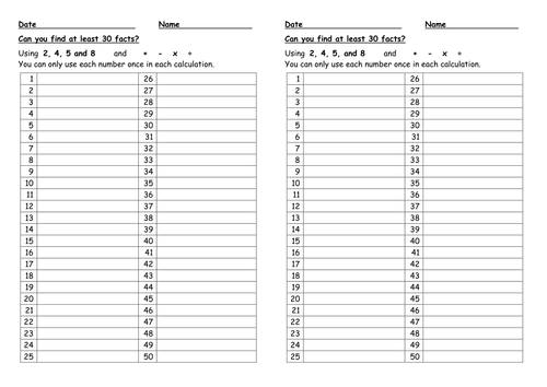 Number Worksheets KS1 and KS2 | Teaching Resources