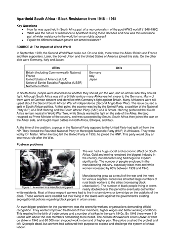 Apartheid and Empire Year 12, 13 Edexcel History Resources Bundle ... Apartheid and Empire Year 12, 13 Edexcel History Resources Bundle ...
