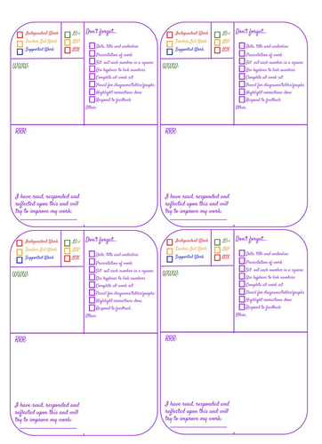WWW/RRR Stickers for Marking/Feedback -Maths and English - KS2/KS3/GCSE ...