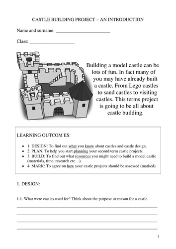 Fun Castle Project | Teaching Resources