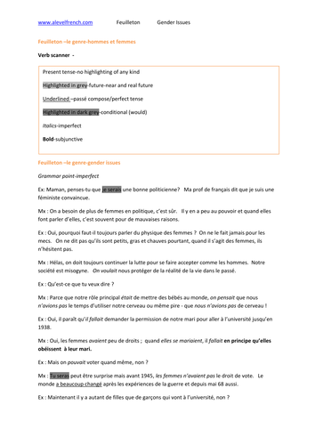 Le genre-3 sets of listening activities AS/A/IB level French with ...