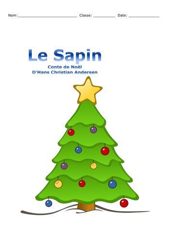 French: Christmas Story - Le Sapin by Hans Christian Andersen ...