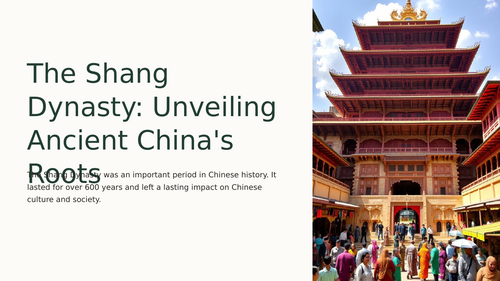 Shang Dynasty Lesson plan | Teaching Resources