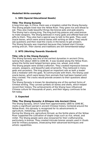 Shang Dynasty Lesson plan | Teaching Resources