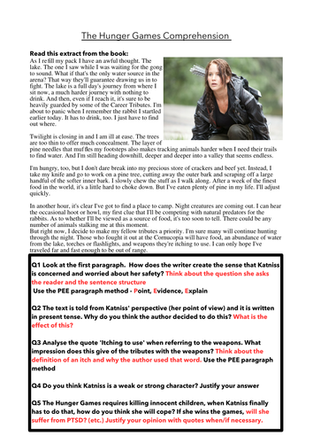 The Hunger Games Comprehension (Pack of 3) | Teaching Resources