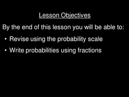 Placing probabilities and fractions on a probability scale (Interactive ...
