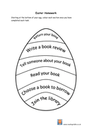 Easter homework library and reading activity | Teaching Resources