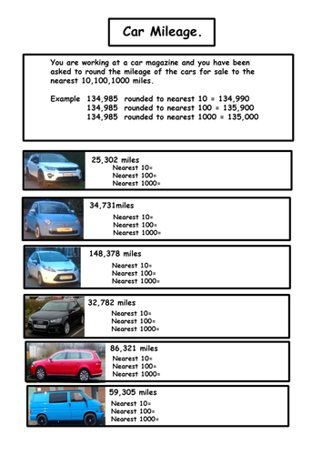 Maths Rounding nearest 10, 100, 1000, 10000 Two complete lessons - Car ...