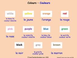 Colours in French KS2 worksheets, activities and flashcards | Teaching ...