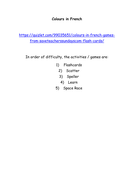 Colours in French KS2 worksheets, activities and flashcards | Teaching ...