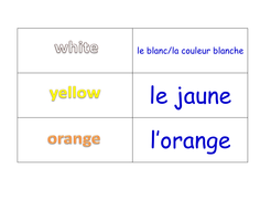 Colours in French KS2 worksheets, activities and flashcards | Teaching ...