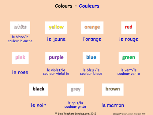Colours in French KS2 worksheets, activities and flashcards | Teaching ...
