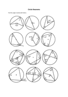 Circle theorems revision/consolidation | Teaching Resources