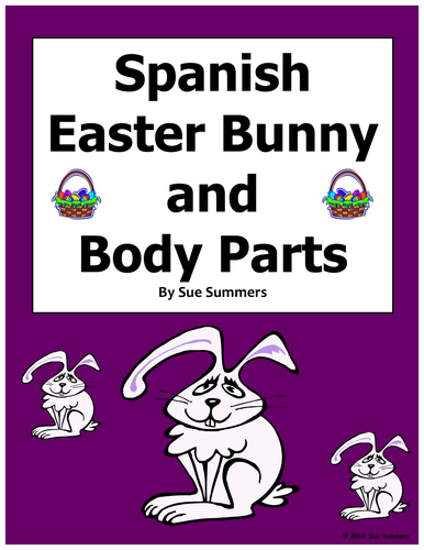Spanish Easter Label the Easter Bunny Body Parts | Teaching Resources