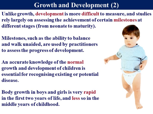 Child Development 3.2 - Development - Physical Growth | Teaching Resources
