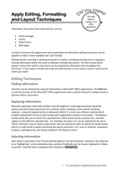 Apply Editing, Formatting, and Layout Techniques | Teaching Resources