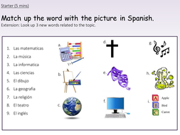 Las asignaturas | Teaching Resources