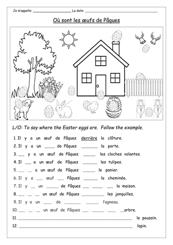 FRENCH - Easter Activities - Worksheets | Teaching Resources