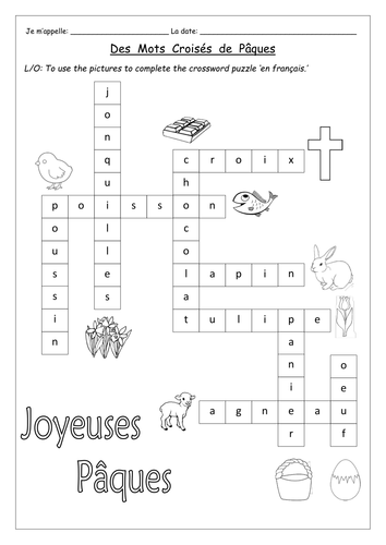 FRENCH - Easter Activities - Worksheets | Teaching Resources
