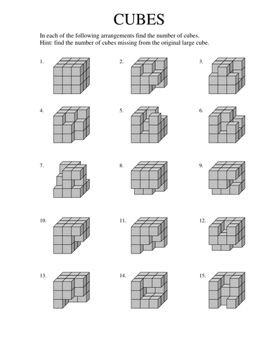 Count the Cubes by tumshy - Teaching Resources - TES