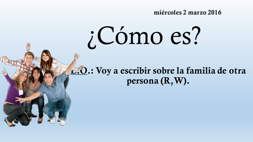 Spanish - La familia / Family (KS3) Authentic text | Teaching Resources