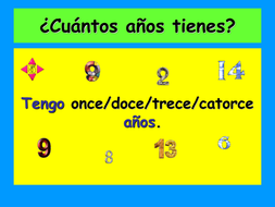 Spanish Teaching Resources. Age PowerPoint & Battleships Game/ Lotto ...