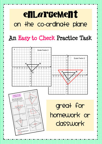 Enlargement : Positive, Negative & Fractional Scale Factors | Teaching ...