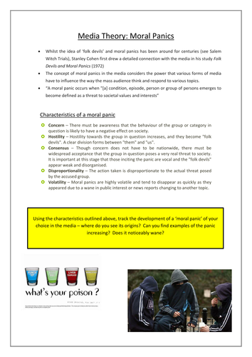 AS Media Studies Theory Handouts | Teaching Resources